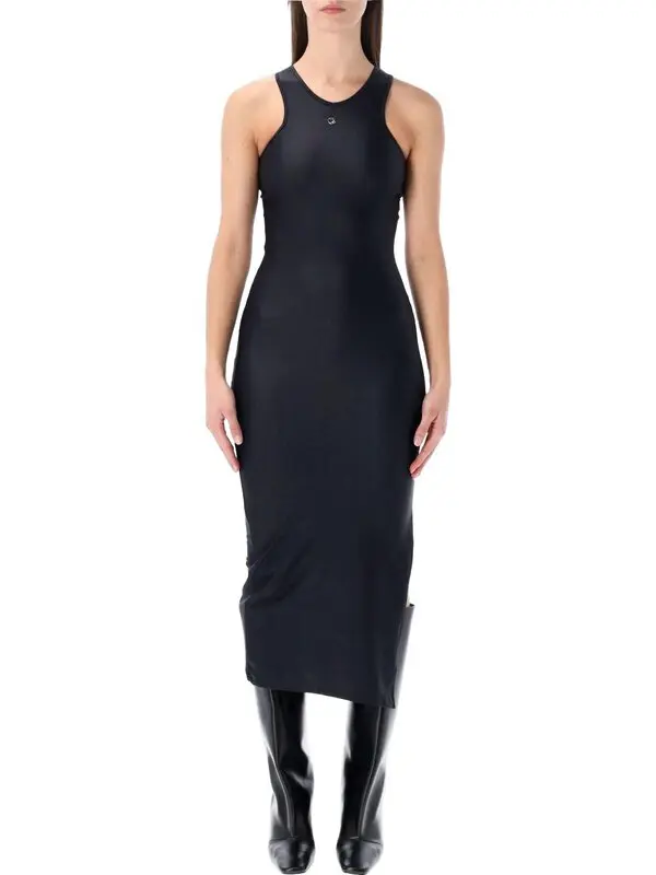Coperni Sleeveless Midi Dress - Black
