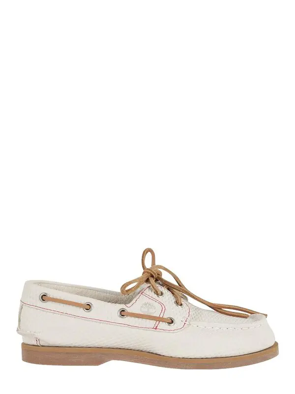 Timberland Classic Embossed Leather Loafers - Beige