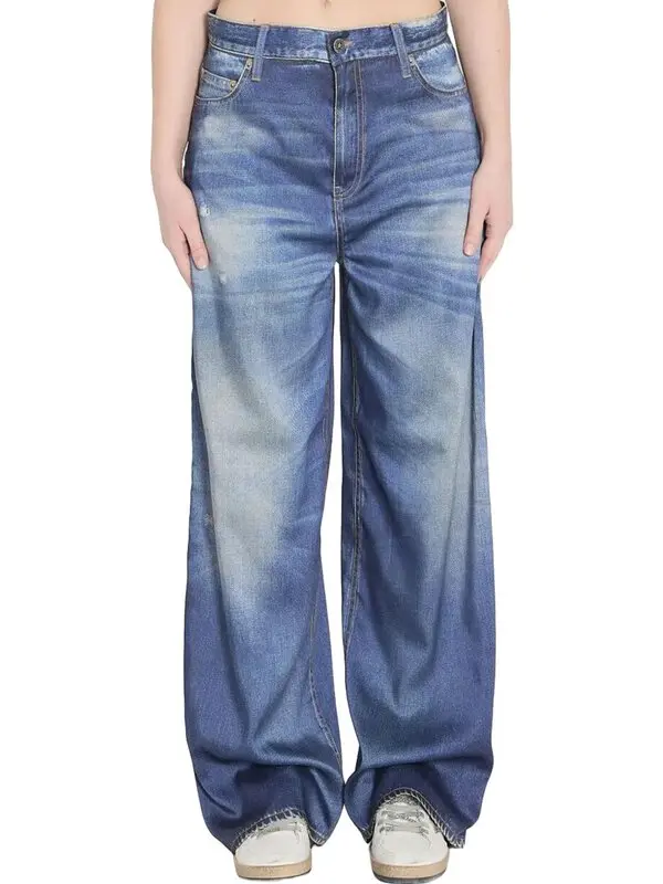 GOLDEN GOOSE Wide Leg Jeans - Blue