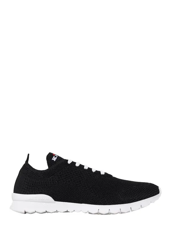 Kiton Lace Up Knit Trainers - Black