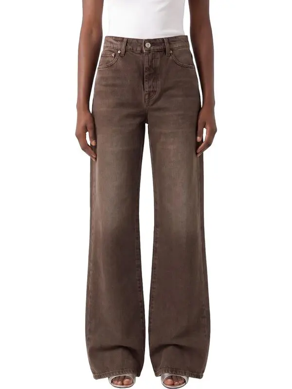 Our Legacy Treble Cut Jeans In Cotton Denim - Brown