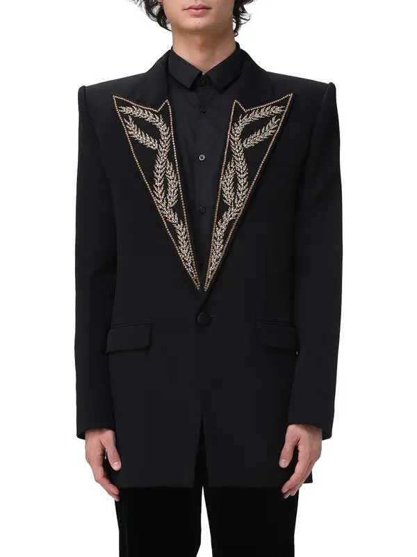 Balmain Tailored Embellished Blazer - Black