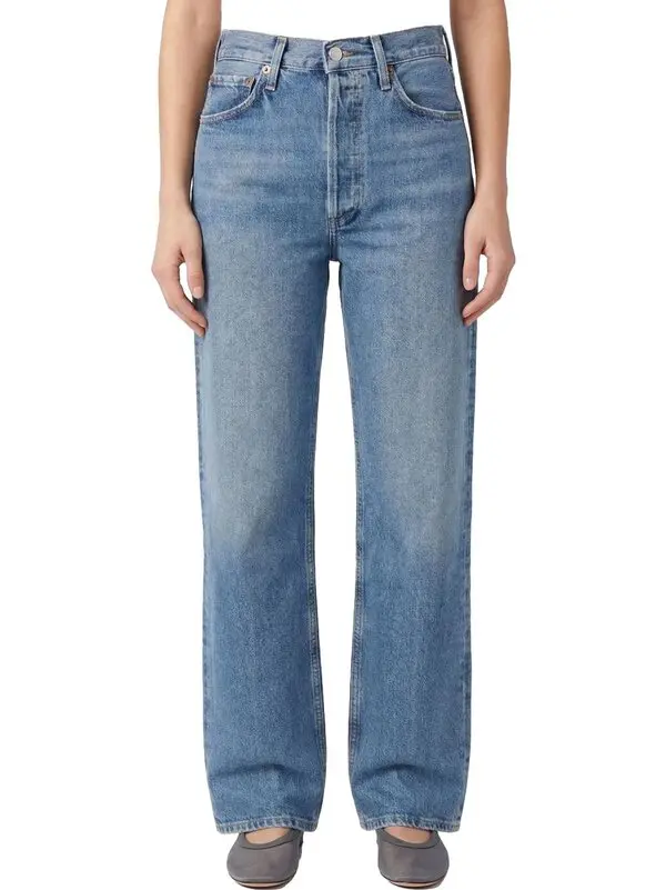 AGOLDE Straight Cotton Jeans - Denim
