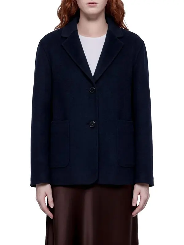 Max Mara Single-breasted Wool Blazer - Blue