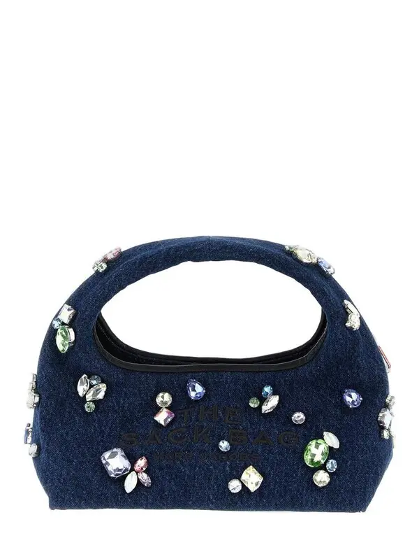Marc Jacobs Embellished Denim Mini Bag - Blue