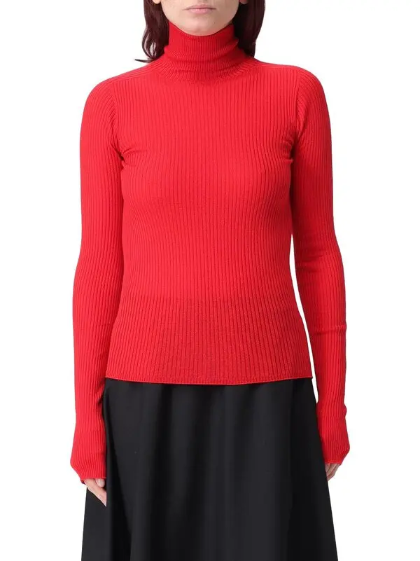 Sportmax Ribbed Turtleneck Jumper - Grey