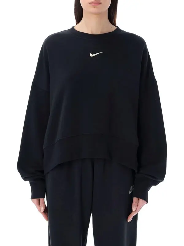 Nike Embroidered Logo Crewneck Sweatshirt - Black