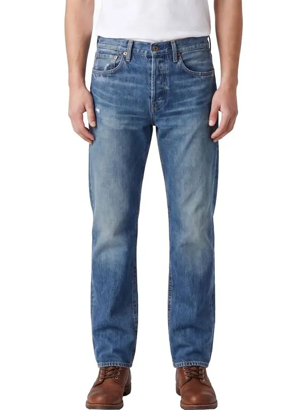 Visvim Social Sculpture Five-pocket Slim-fit Jeans - Blue