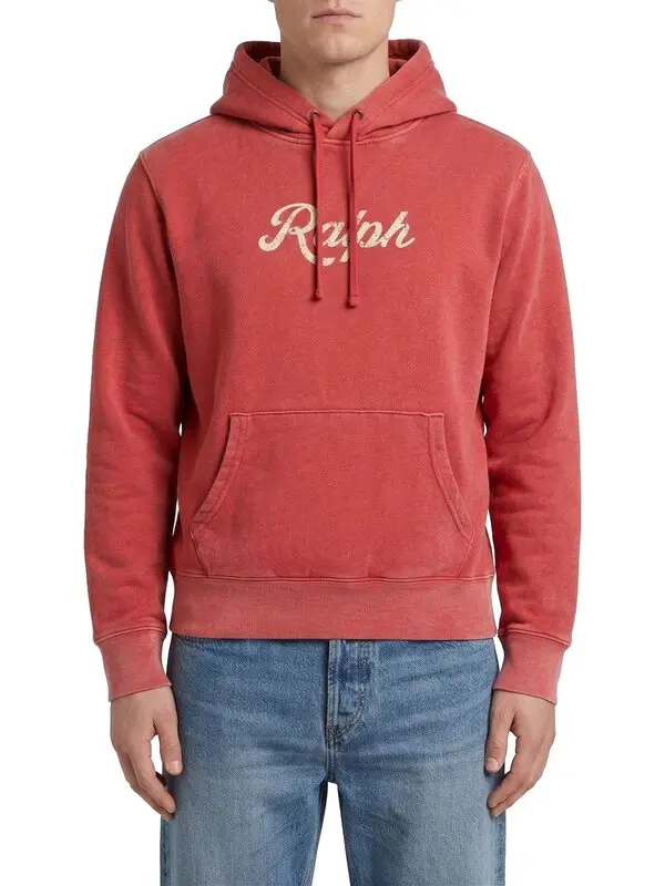 Polo Ralph Lauren Cotton Blend Hoodie With Logo - Red