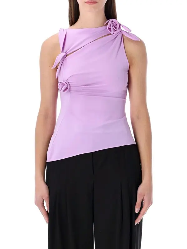 Coperni Asymmetrical Draped Top - Violet