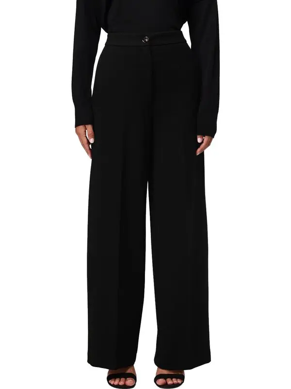 Liviana Conti Wide Leg Trousers - Black