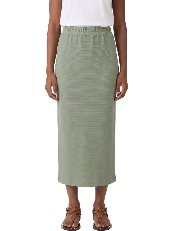 Max Mara Stretch Polyester Pencil Skirt - Sage