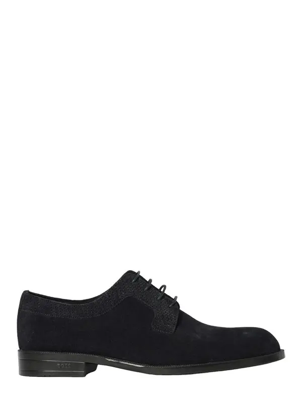 BOSS Suede Derby Shoes - Blue