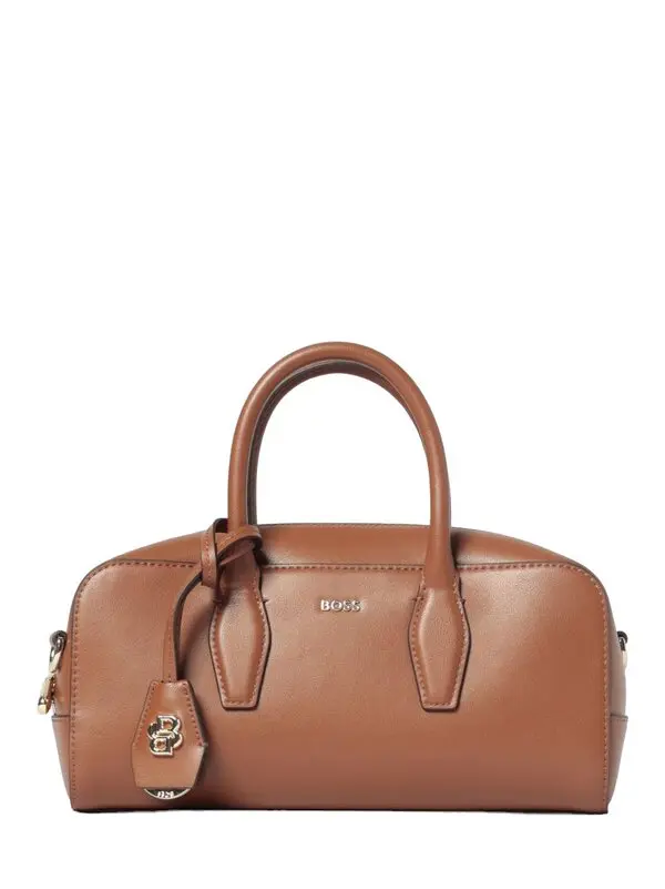 BOSS Leather Bowling Bag - Brown