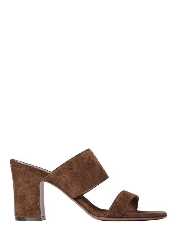 Paris Texas Ava Suede Mules - Ebony