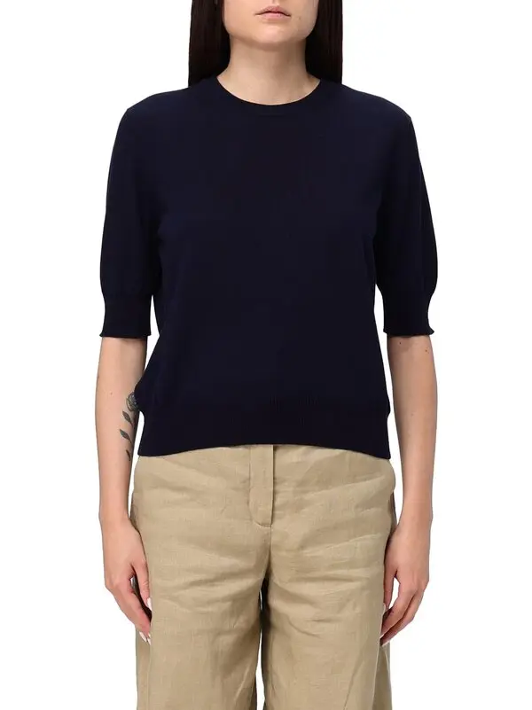 KANGRA Crew Neck Short Sleeve Jumper - Blue