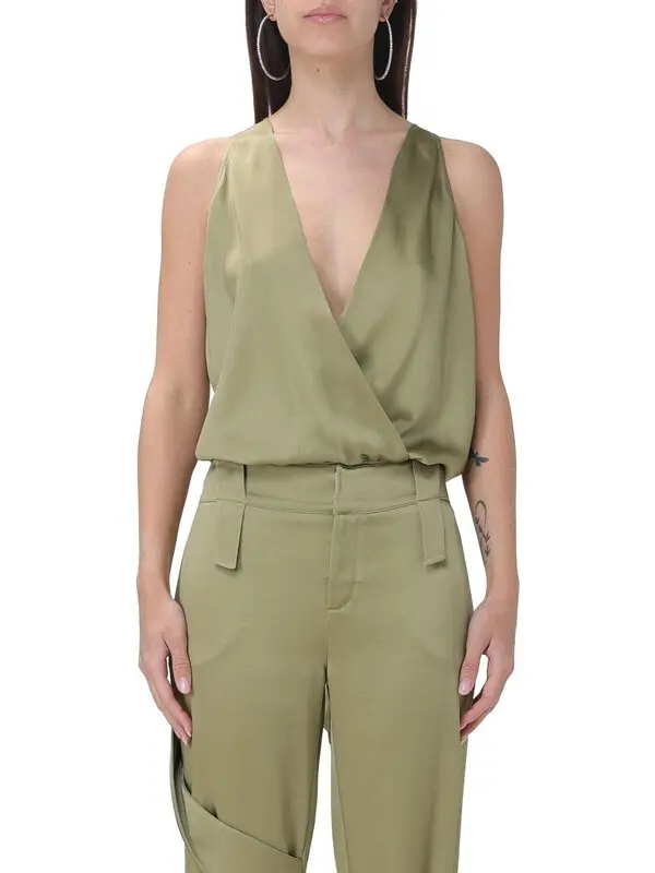 Blumarine Draped Halter Top - Green