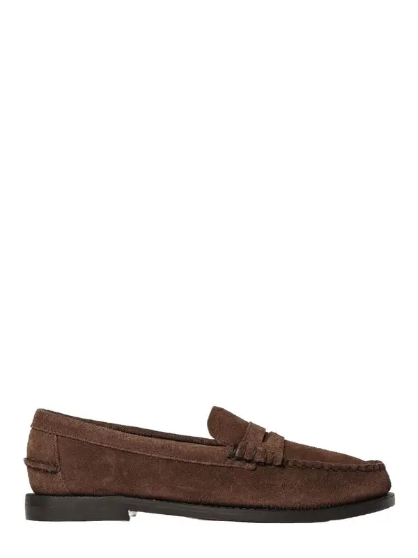 SEBAGO Classic Suede Penny Loafers - Dark