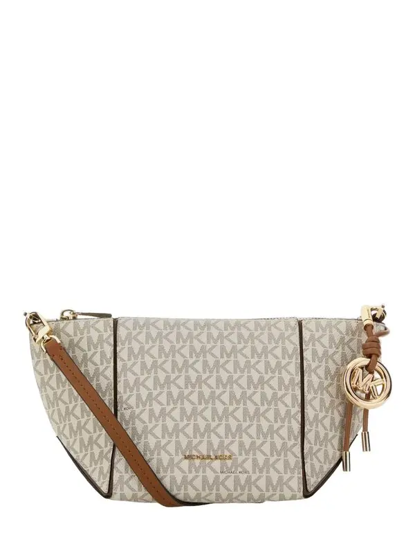 Michael Kors Jordi Bag Mk Monogram Coated Cotton - Cream