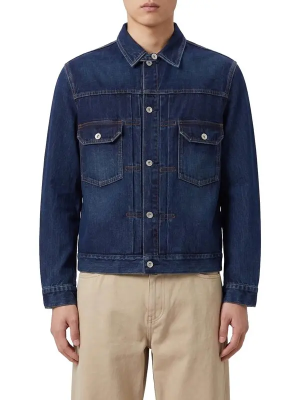 Sacai Denim Trucker Jacket - Blue