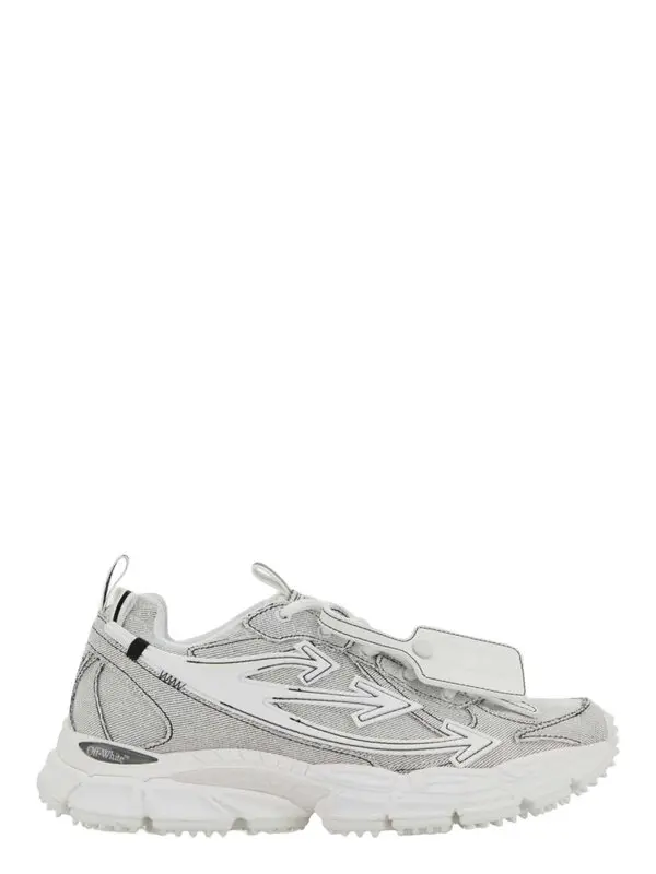 Off-White Be Right Back Cotton Twill Sneakers With Iconic Tag - White