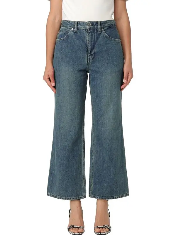 JIL SANDER Cropped Flare Jeans - Blue