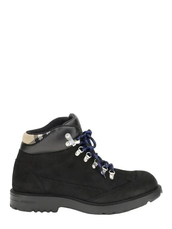 Burberry Lace-up Ankle Boots - Black