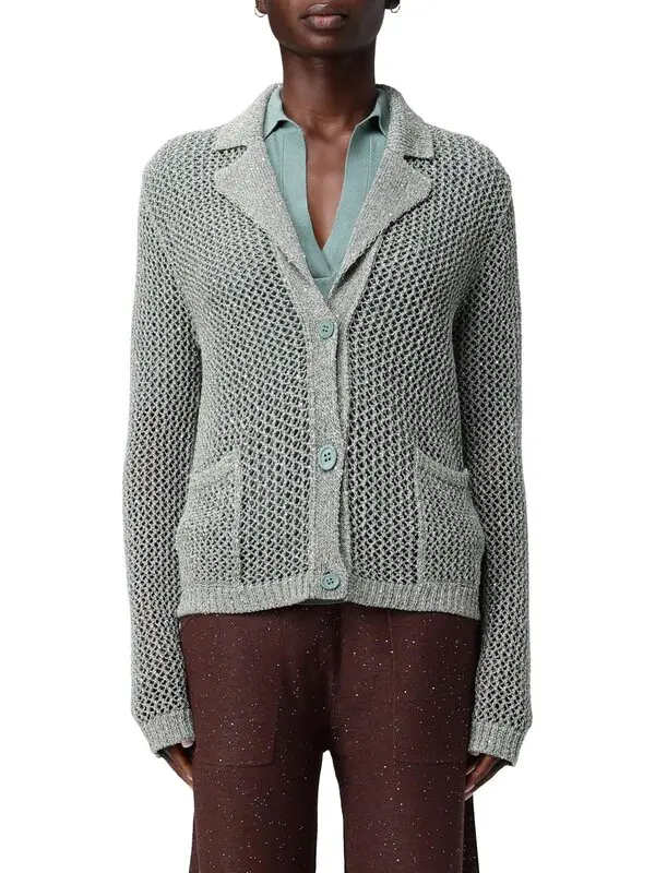 KANGRA Cotton Blend Blazer Cardigan - Mint