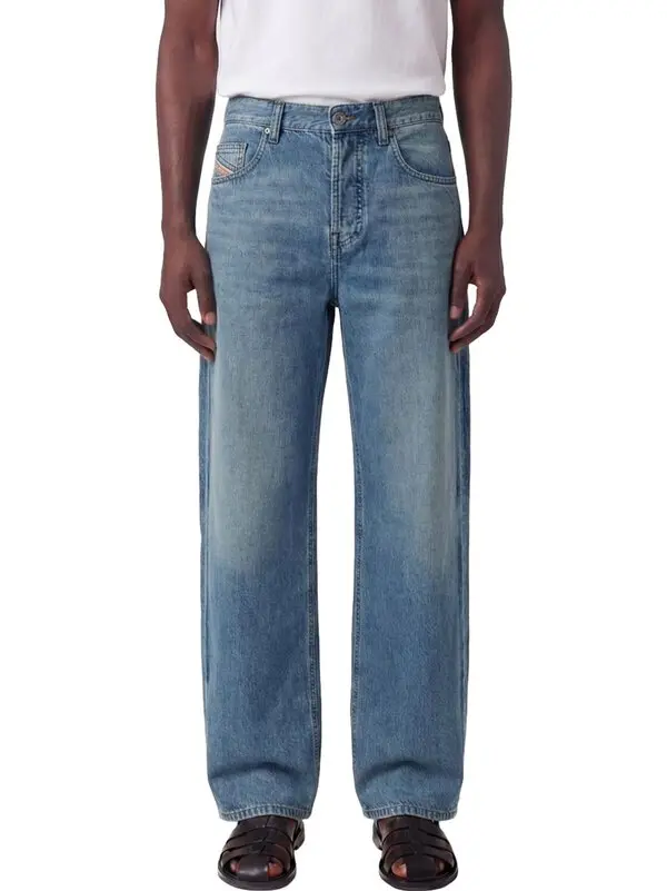 DIESEL® Cotton Denim D-macro Jeans - Blue
