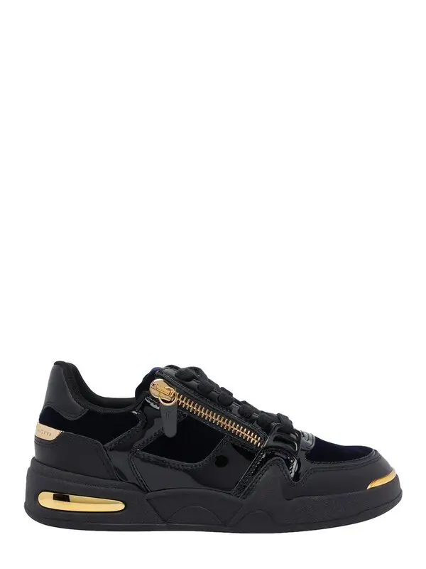 GIUSEPPE ZANOTTI Gzghost Low-top Sneakers With Side Zips - Black