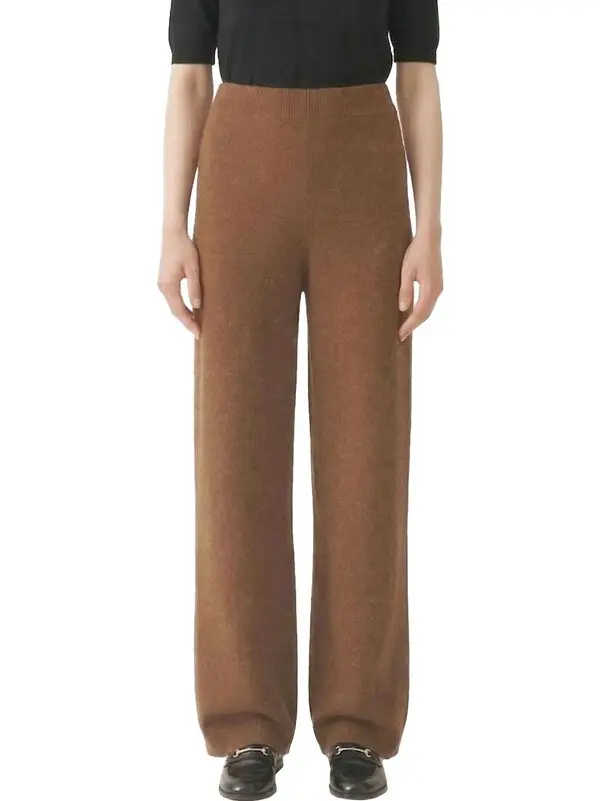 Fabiana Filippi Wide-leg Knitted Trousers - Mud