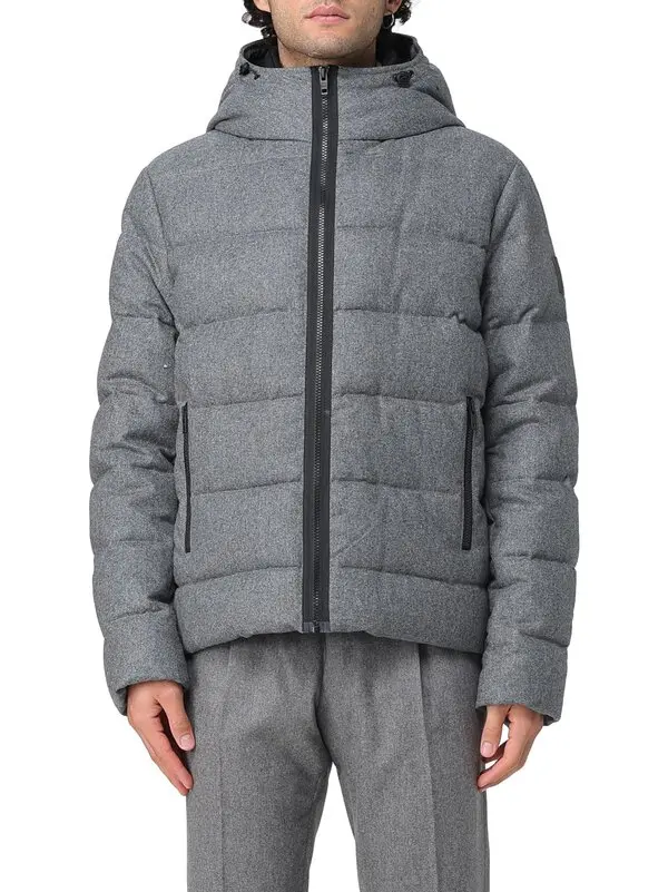 FAY Padded Hooded Jacket - Grey