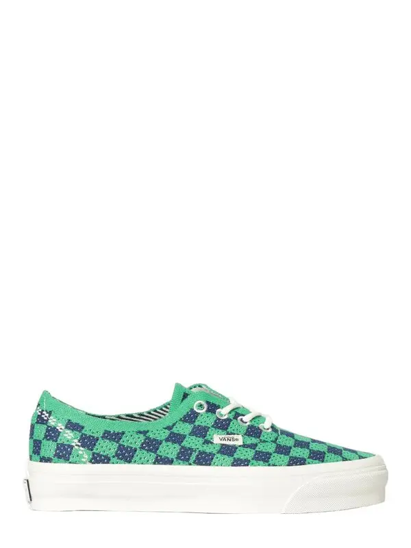 VANS Authentic Premium Check Knit Sneakers - Green