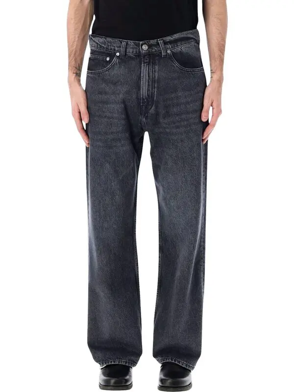 Our Legacy Wide-leg Cotton Denim Jeans - Black