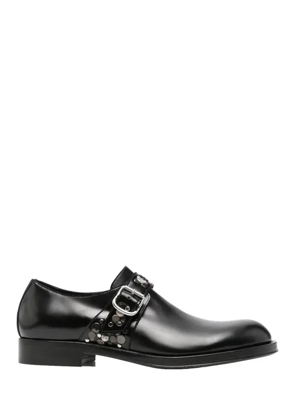 Dries Van Noten Studded Monk Strap Shoes - Black