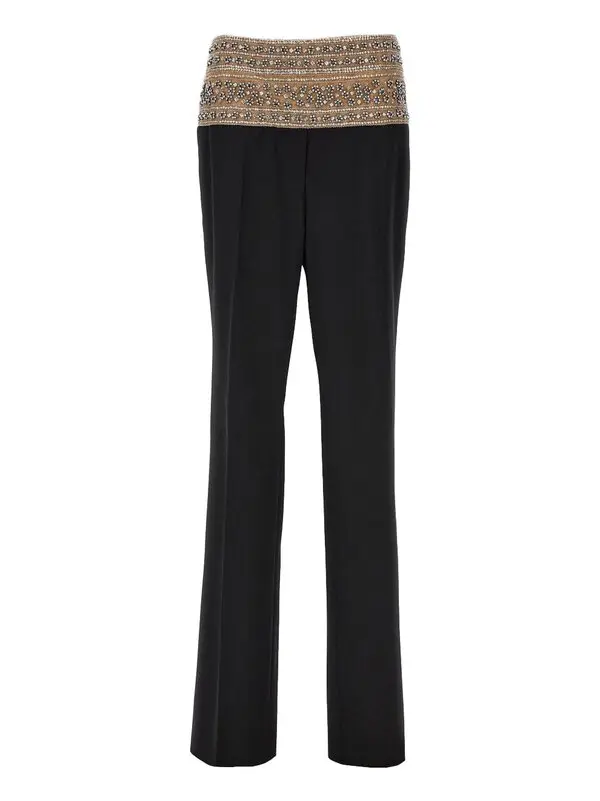 Stella McCartney Embellished Waist Trousers - Black