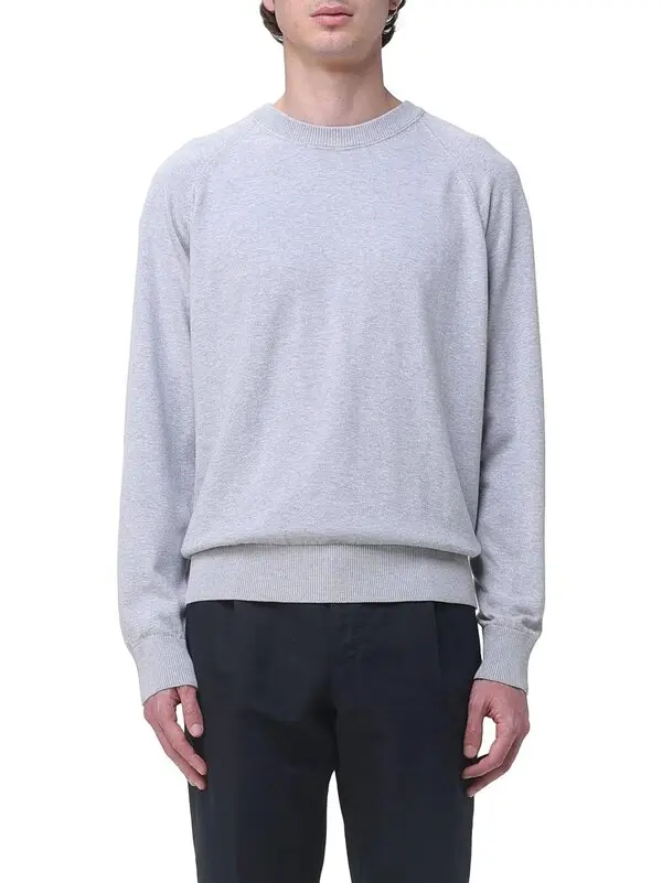 KANGRA Cotton Knitwear Crewneck Sweater - Pearl