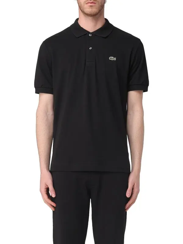 Lacoste Cotton Polo Shirt With Logo - Black