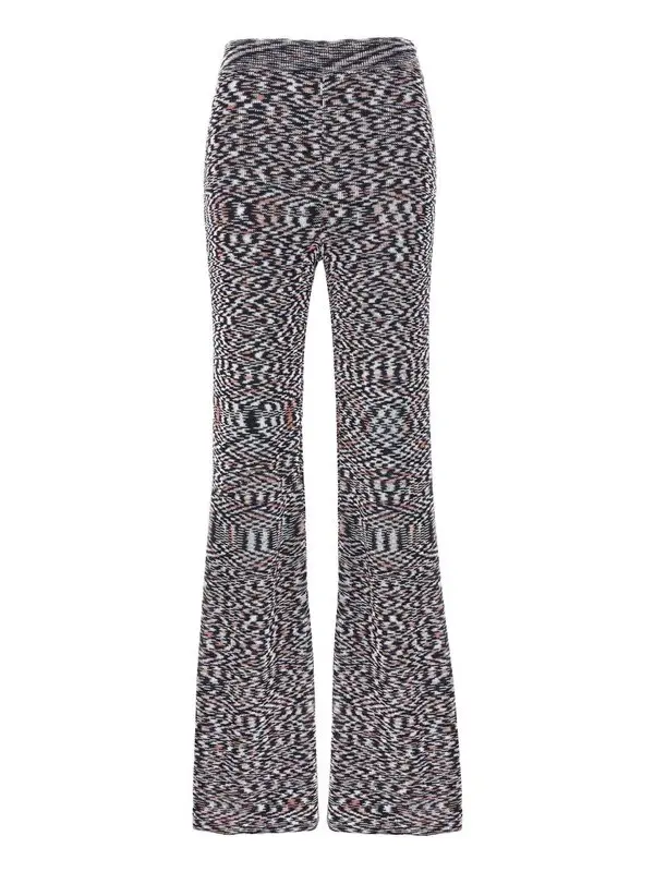 Missoni Jacquard Knit Flare Trousers - Multicolor
