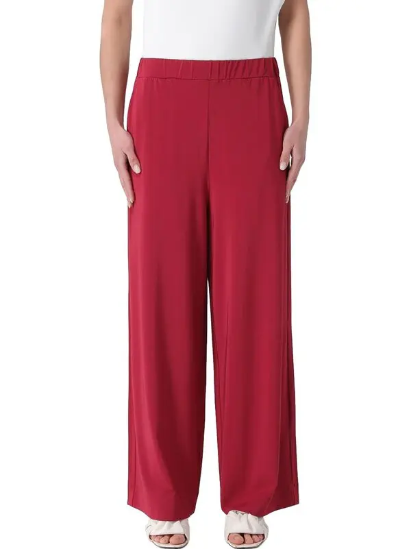 Max Mara Viscose Palazzo Pants - Geranium
