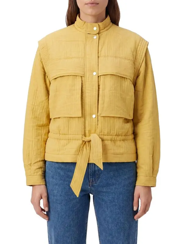 Isabel Marant Étoile Blandina Cotton-blend Bomber Jacket - Yellow