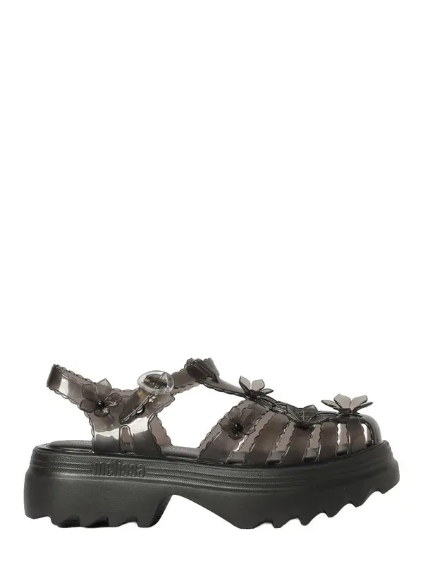MELISSA X SUSAN FANG Sakura Pvc Platform Sandals - Black