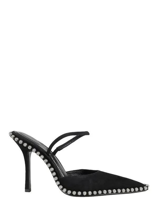 Alexander Wang Embellished Pointed Toe Slingbacks - Black