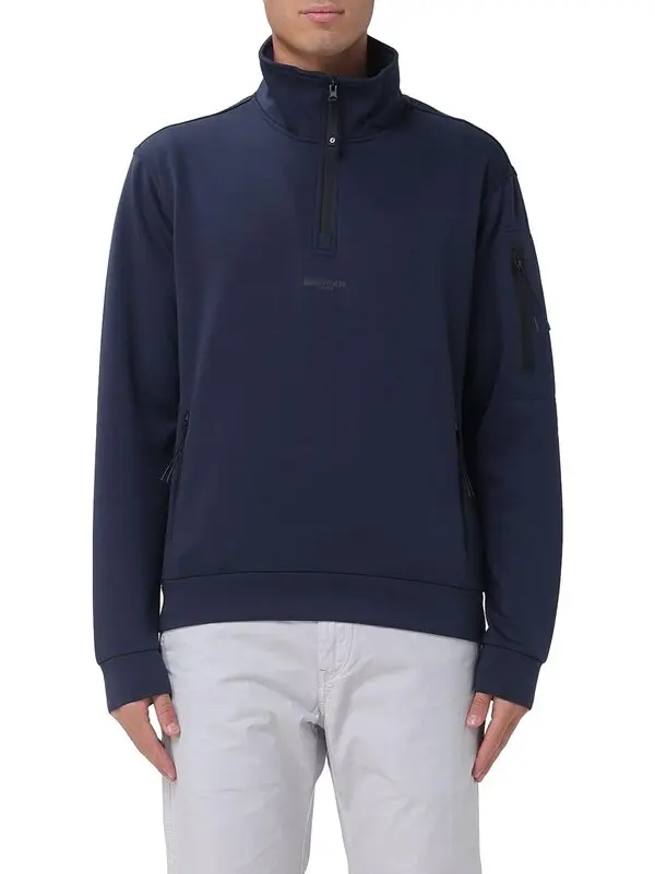 MURPHY&NYE High-neck Sweatshirt With Half-zip Closure - Blue