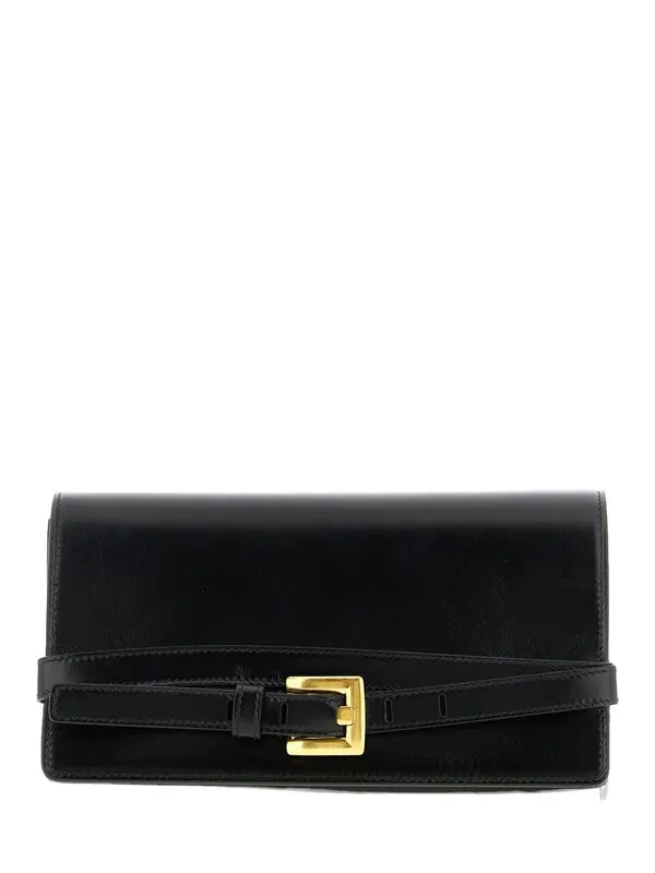 Balmain Mini Bag With Buckled Strap - Black