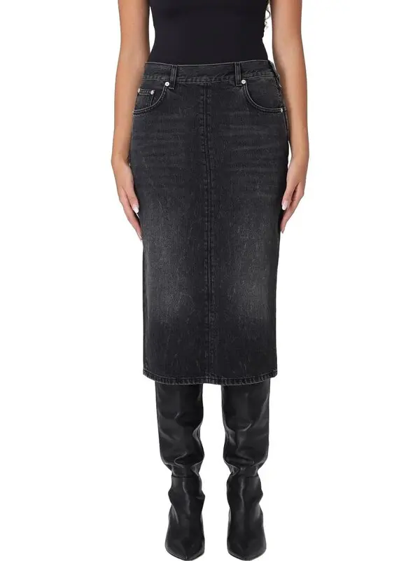 HAIKURE Denim Skirt - Black