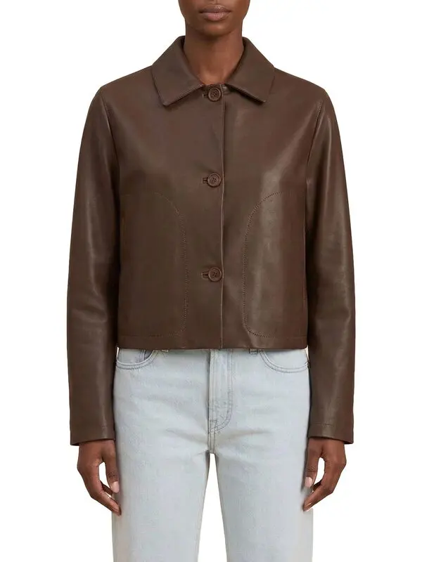 SALVATORE SANTORO Leather Jacket - Biscuit