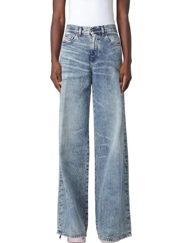 DIESEL® Wide Leg Jeans - Black