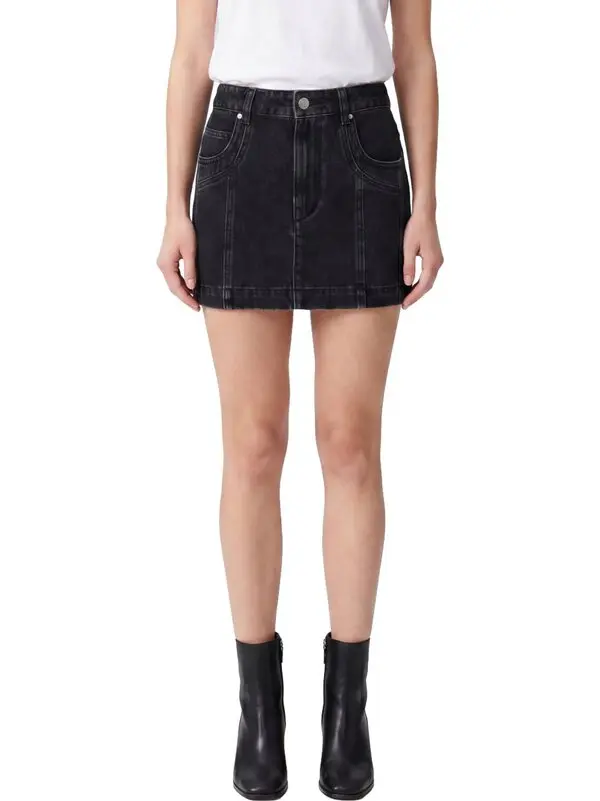 Isabel Marant Étoile Denim Mini Skirt - Black