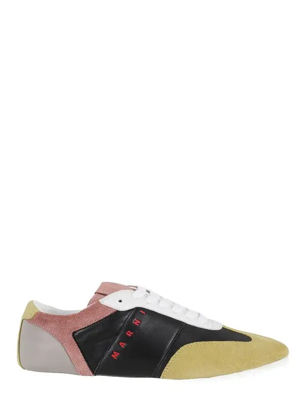 Marni Paneled Lace Up Sneakers - Multicolor
